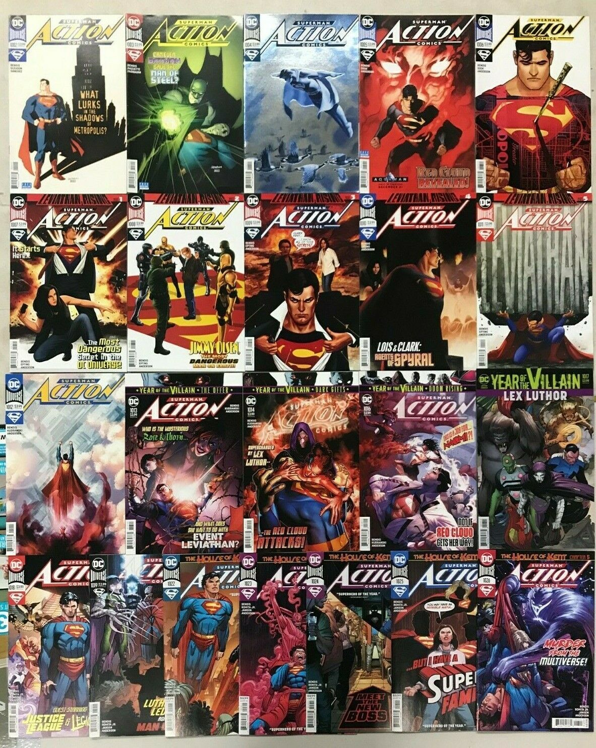 Action Comics#1002-1026 LOT (22 Books) 2020 DC Comics the New 52 ...