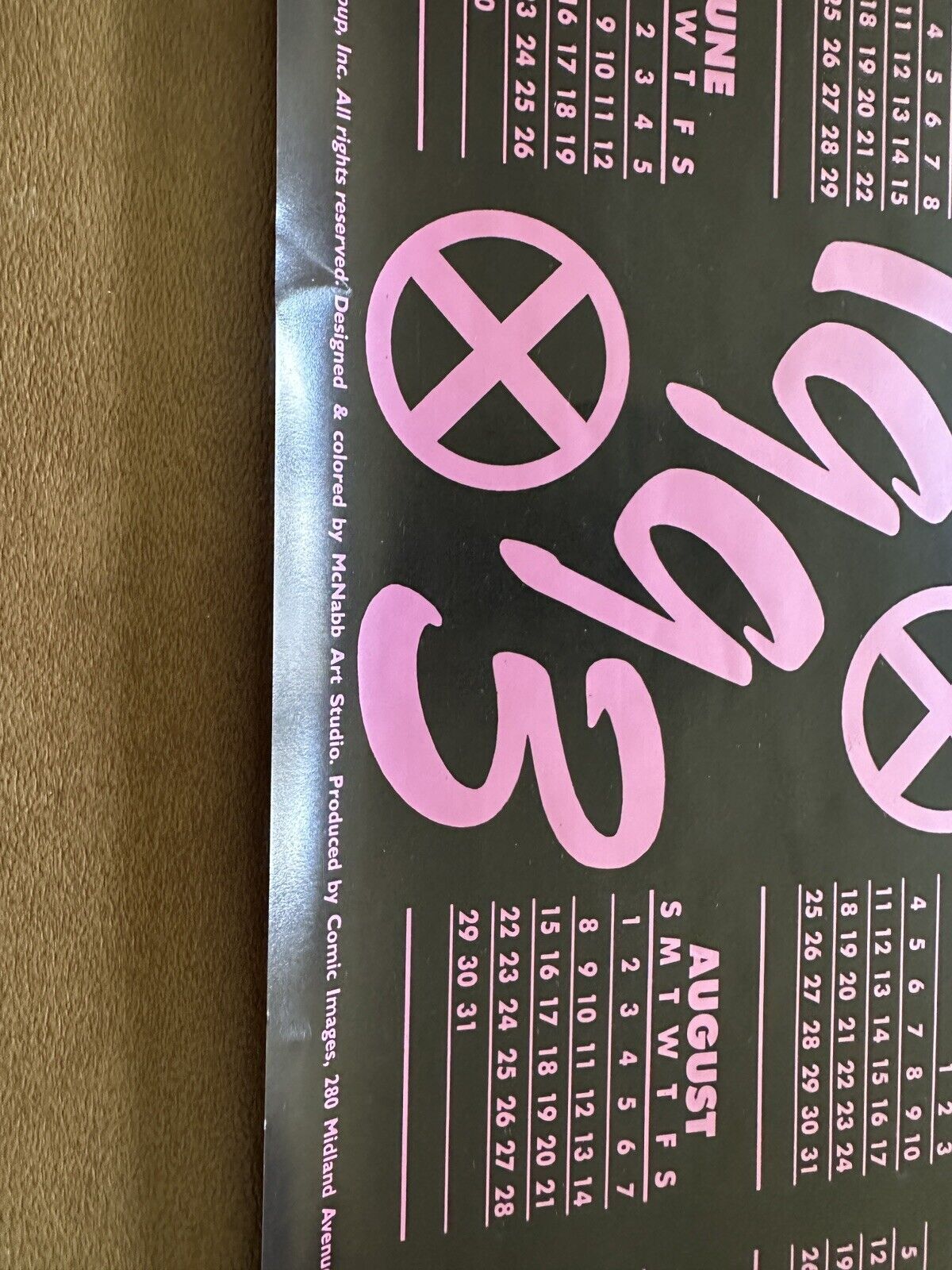 Jim Lee: Marvel X-men Calendar Poster 1993 - Uncanny Wolverine Cyclops ...