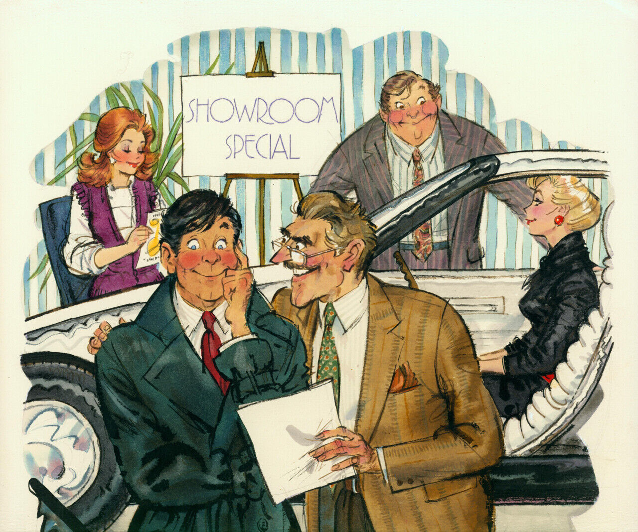 Doug Sneyd Signed Original Art Unpublished 1987 Playboy Cartoon Gag ...