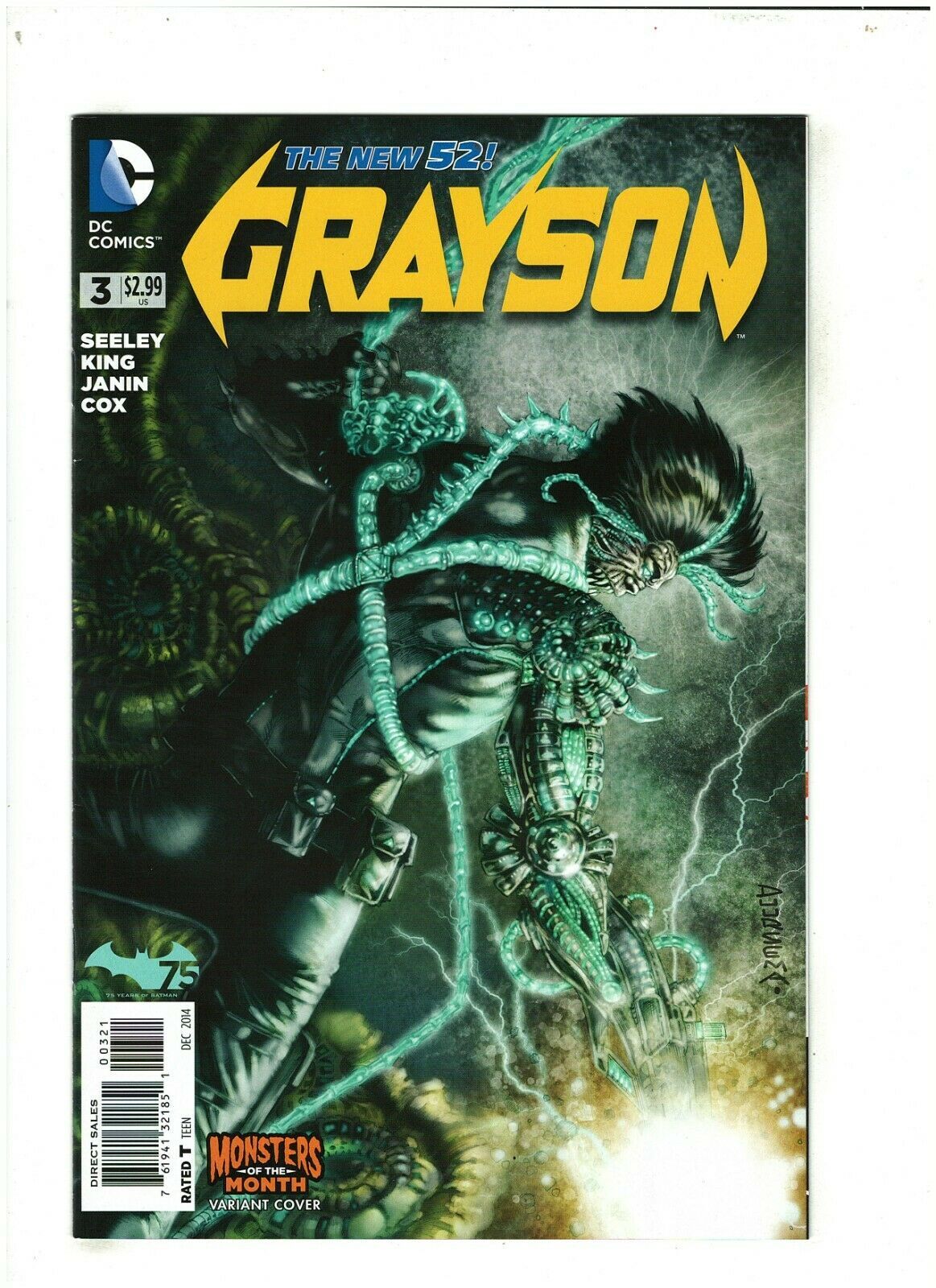 Grayson #3 NM- 9.2 DC Comics 2014 Dick Grayson, Monster of Month ...