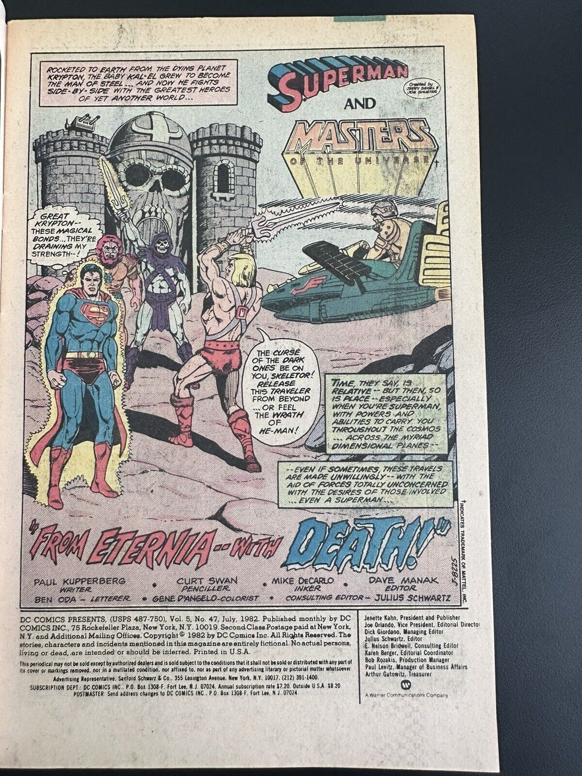 DC Comics Presents #47 FN- 1st He-Man & Skeletor Appearance (DC 1982 ...