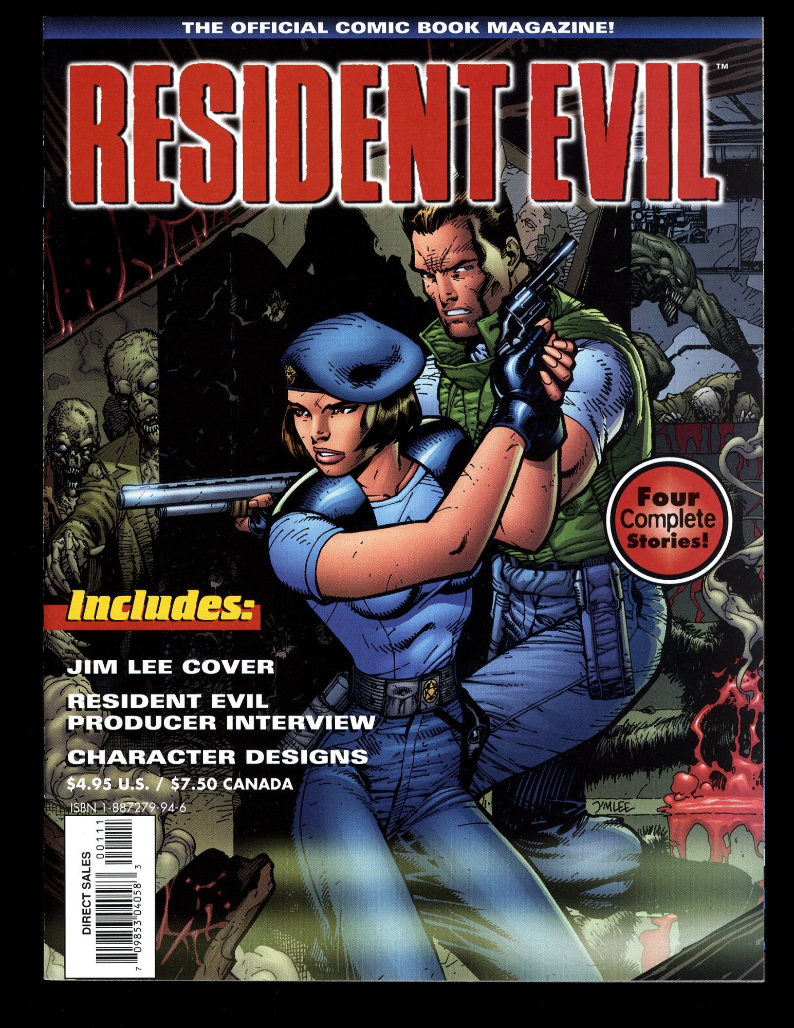 Resident Evil #1 VF+ 8.5 Who Are Those Guys? Jim Lee Cover Art! | Full ...
