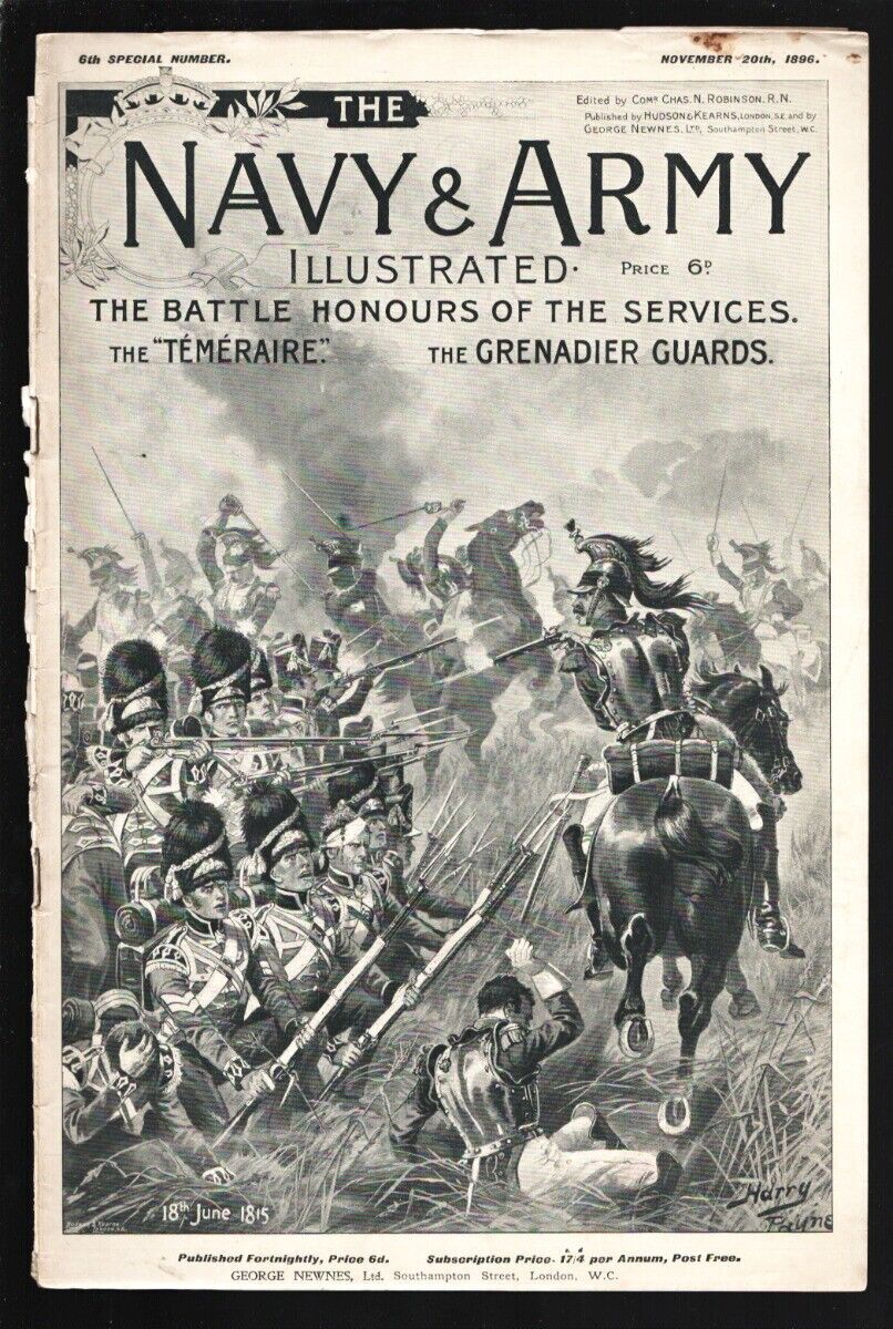 Navy & Army Illustrated 11/20/1896-War cover art by Harry Payne-War pix ...