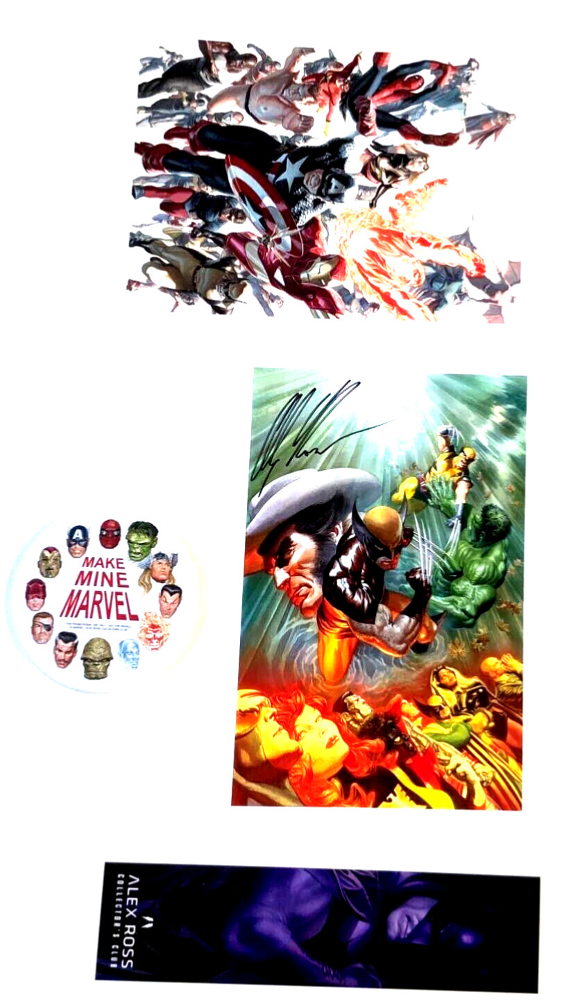 Alex Ross: Iron MAN 11x17 Print W/5"X8" Signed Alex Ross Postcard ...