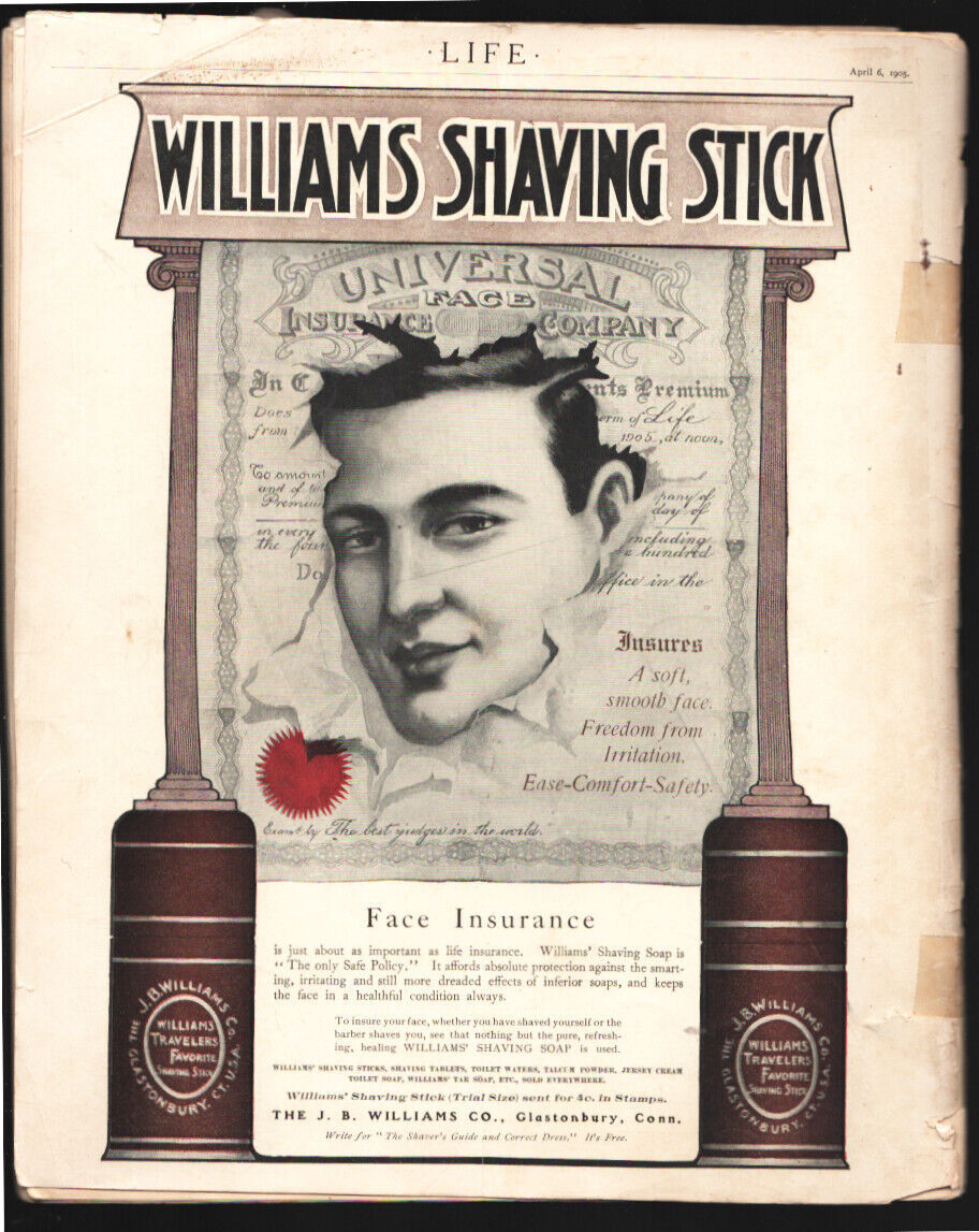 Life 4/6/1905-Bizarre cover art-early comic style art by-Harrison ...