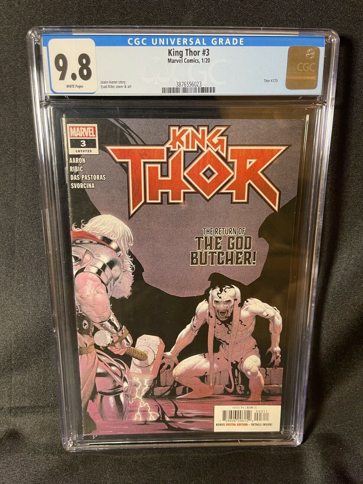 King Thor #3 (2020) CGC 9.8, 1st Sky Lords of Indigarr, Return of Gorr ...