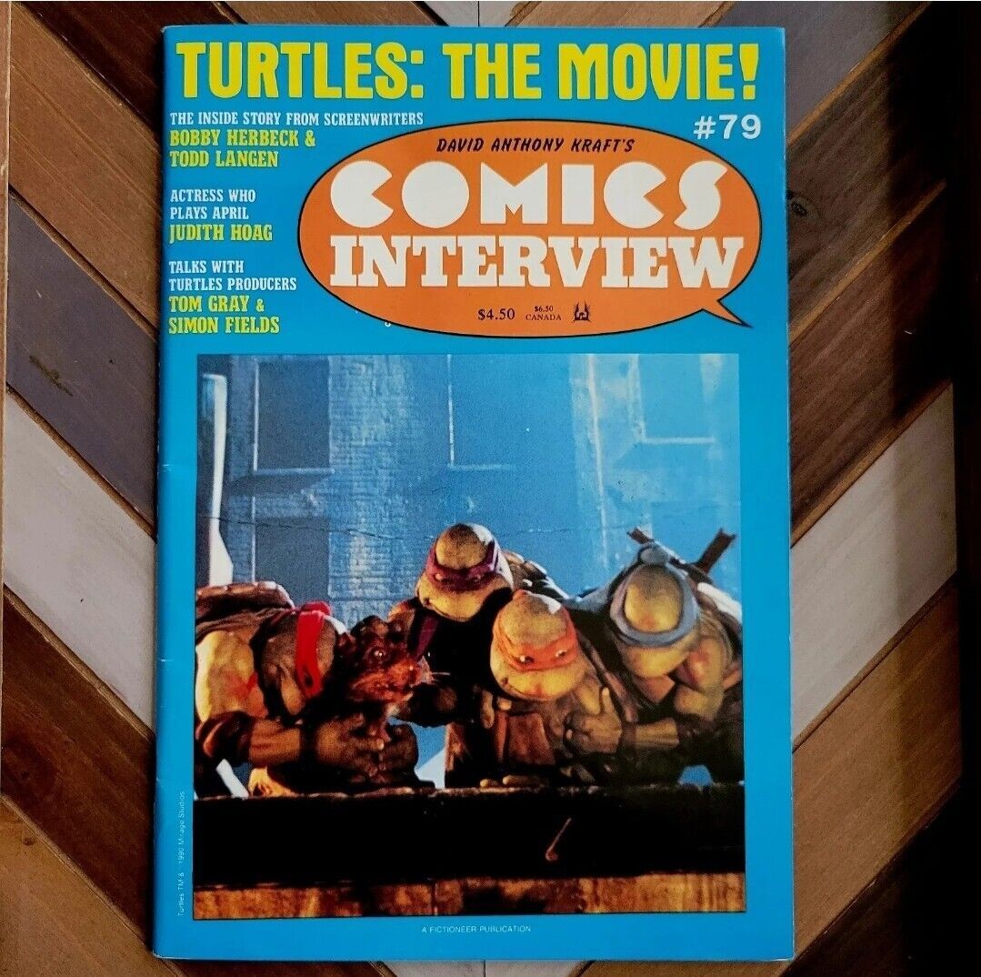 Comics Interview Magazine #79 FN/VF (1989) Special Tmnt the Movie Issue ...