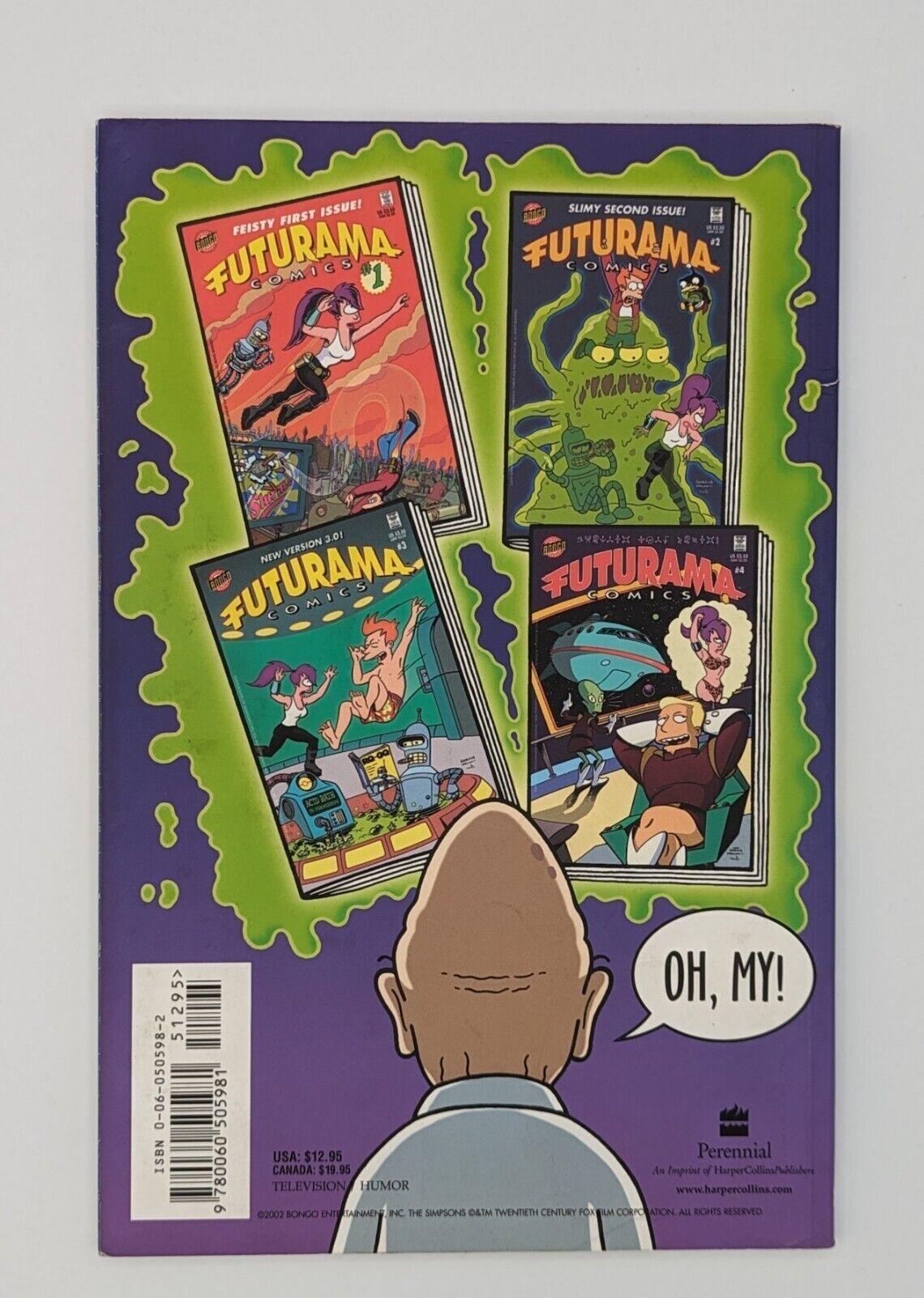Futurama-O-Rama Graphic Novel Comic Book By Matt Groening ...