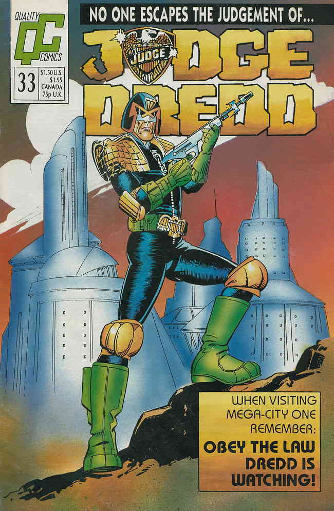 Judge Dredd (Vol. 2) #33 FN ; Fleetway Quality | Comic Books - Modern ...