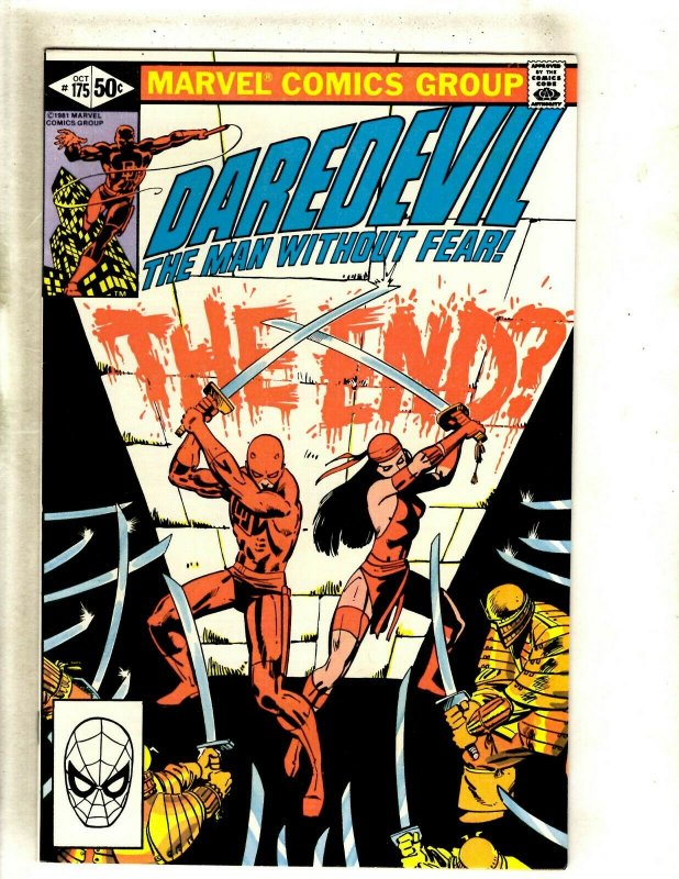 Daredevil # 175 NM Marvel Comic Book Frank Miller Elektra Bullseye Hand ...