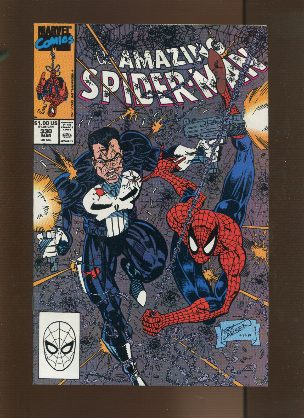 Amazing Spiderman #330 - Erik Larsen Cover Art. (9.2) 1990 | Comic ...