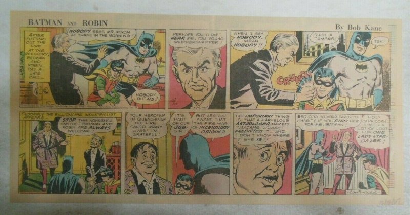 Batman Sunday by Bob Kane from 12/17/1967 Size: 7.5 x 15 inches | Comic ...
