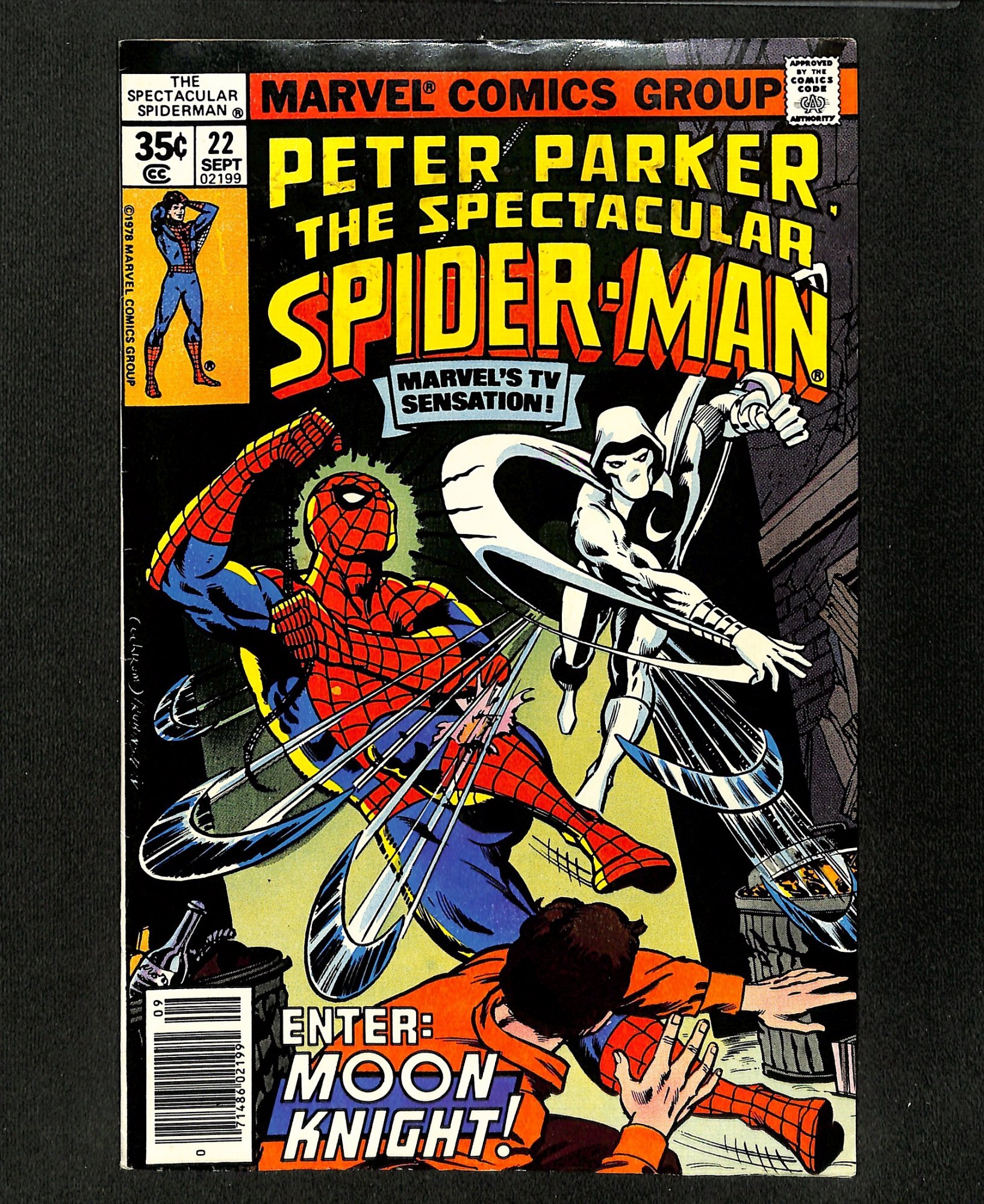 Spectacular Spider-Man #22 Moon Knight! Cyclone, White Tiger! | Full ...