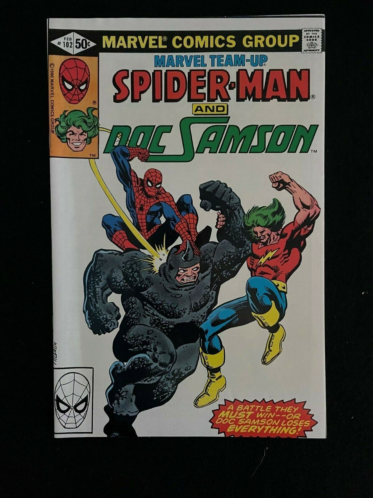Marvel Team-Up Spider-Man and Doc Samson #102 Direct Sale Black Diamond ...