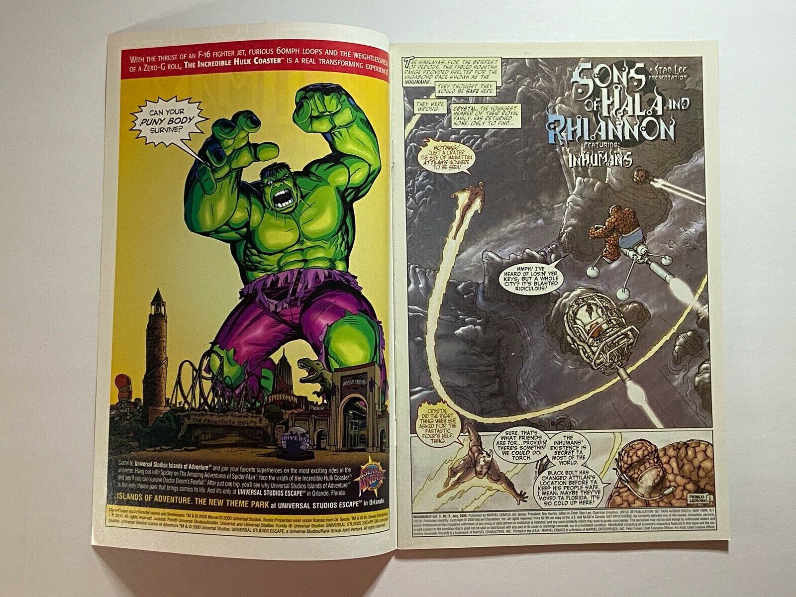 Inhumans #2 1st Appearance of Prince Jason of Spartax 2000 Marvel ...