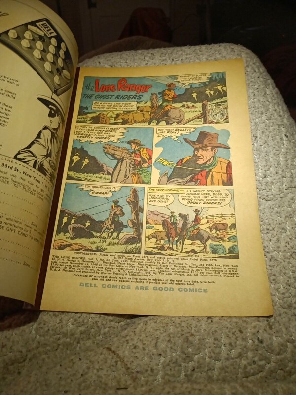 Lone Ranger #84 (1955) Dell Comics TV Radio Show Western Hero Golden ...