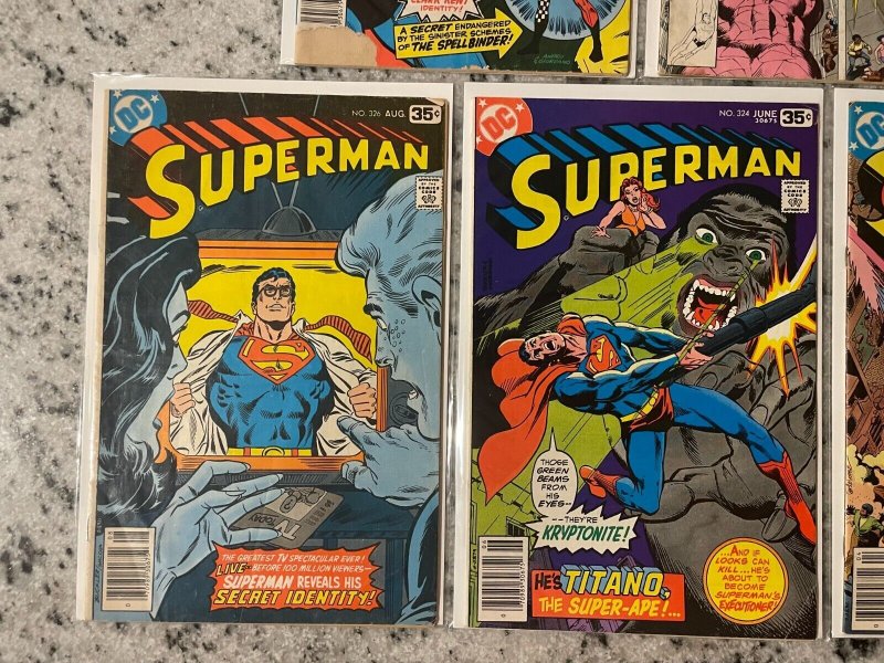 Lot Of 5 Superman DC Comic Books # 322 324 326 329 330 Batman Flash ...