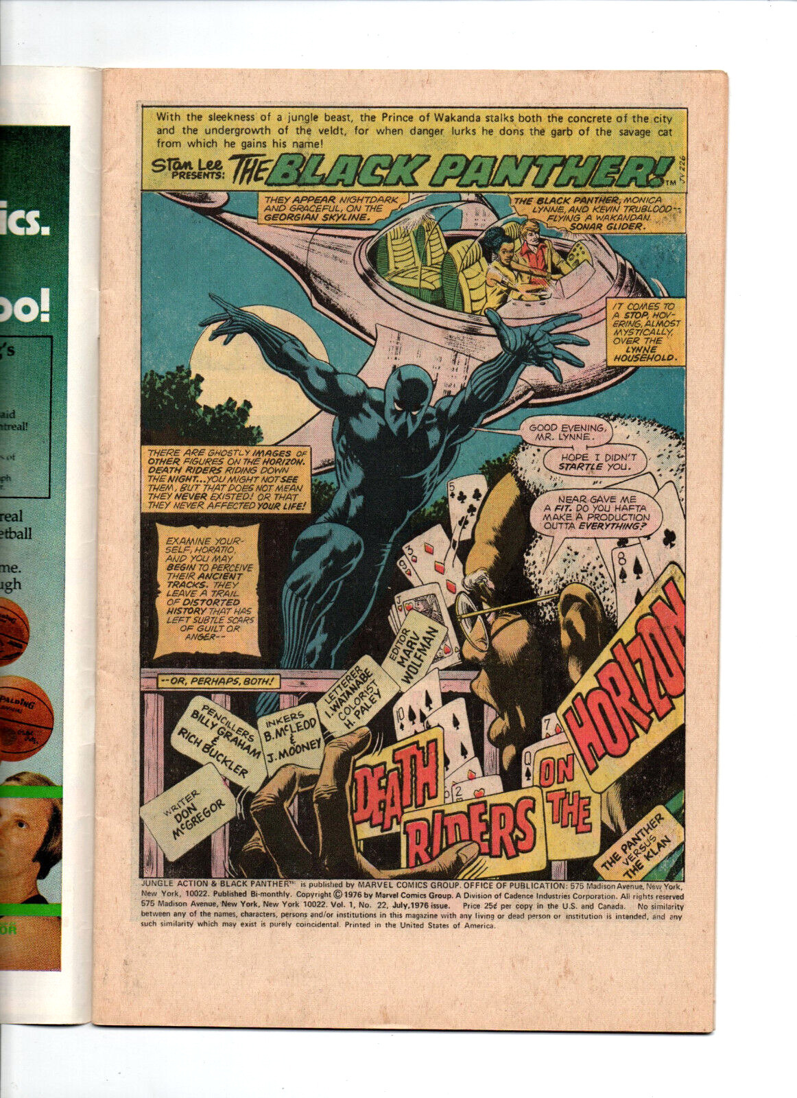 Jungle Action #22 - Black Panther vs KKK - 1st Soul Strangler - 1976 ...