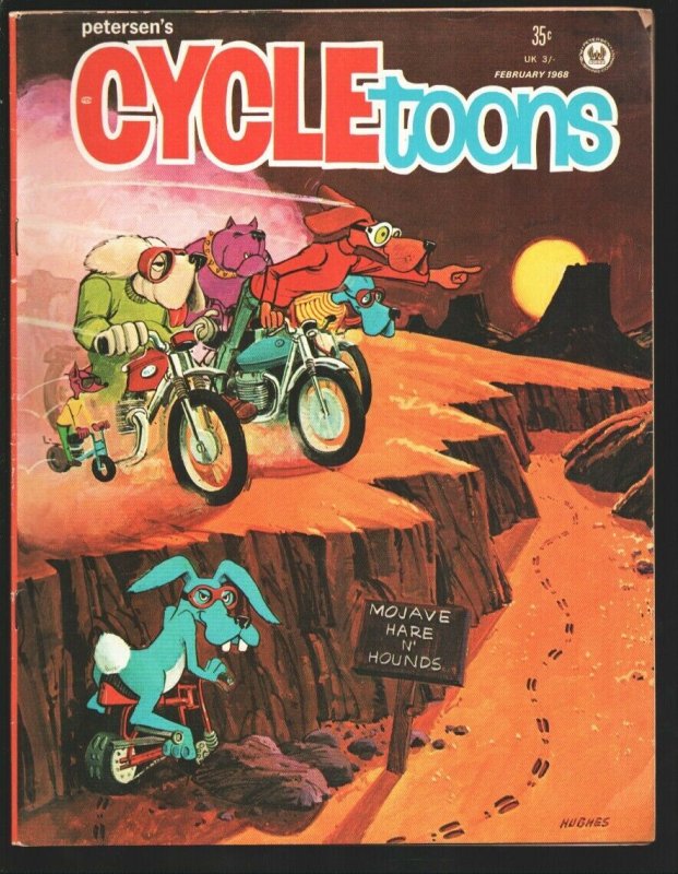 Cycletoons #1 1968-Petersen-First issue-Motorcycle comics-Choppers-race ...