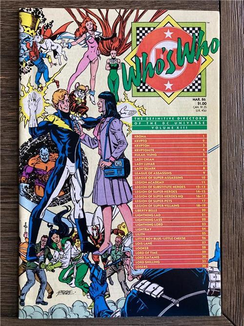 Who's Who: The Definitive Directory of the DC Universe #13 (1986 ...