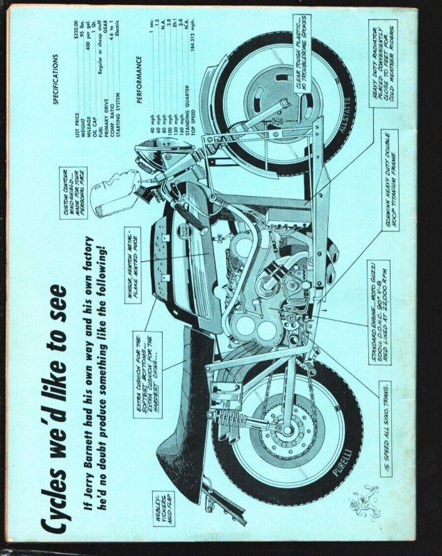 Cycletoons #14 1970-Petersen-Chopper cover-Motorcycle comics-Choppers ...