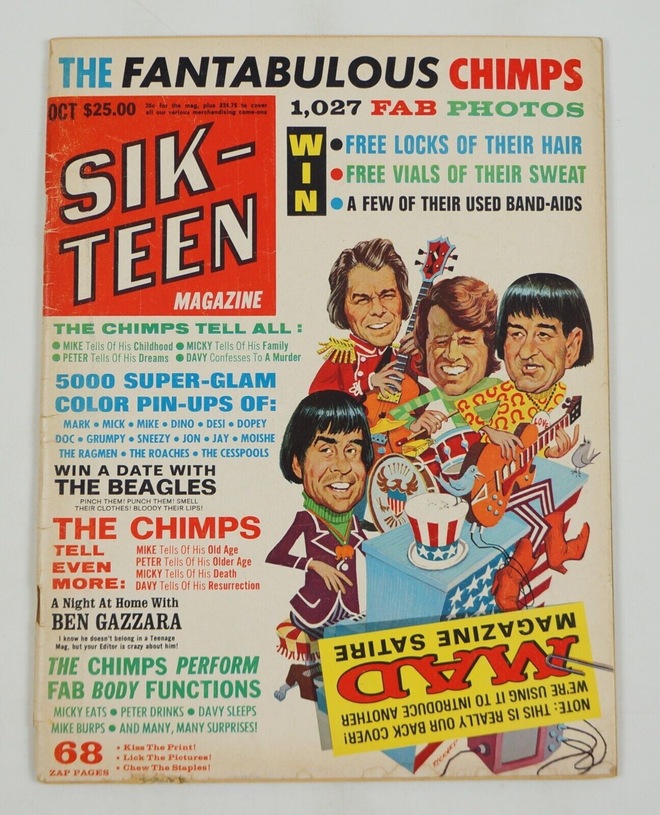 Mad #121 - September 1968 - the Beatles cover John Paul George Ringo ...