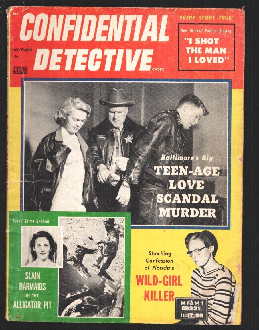 Confidential Detective 11/1957-"Teenage Love scandal Murder ...