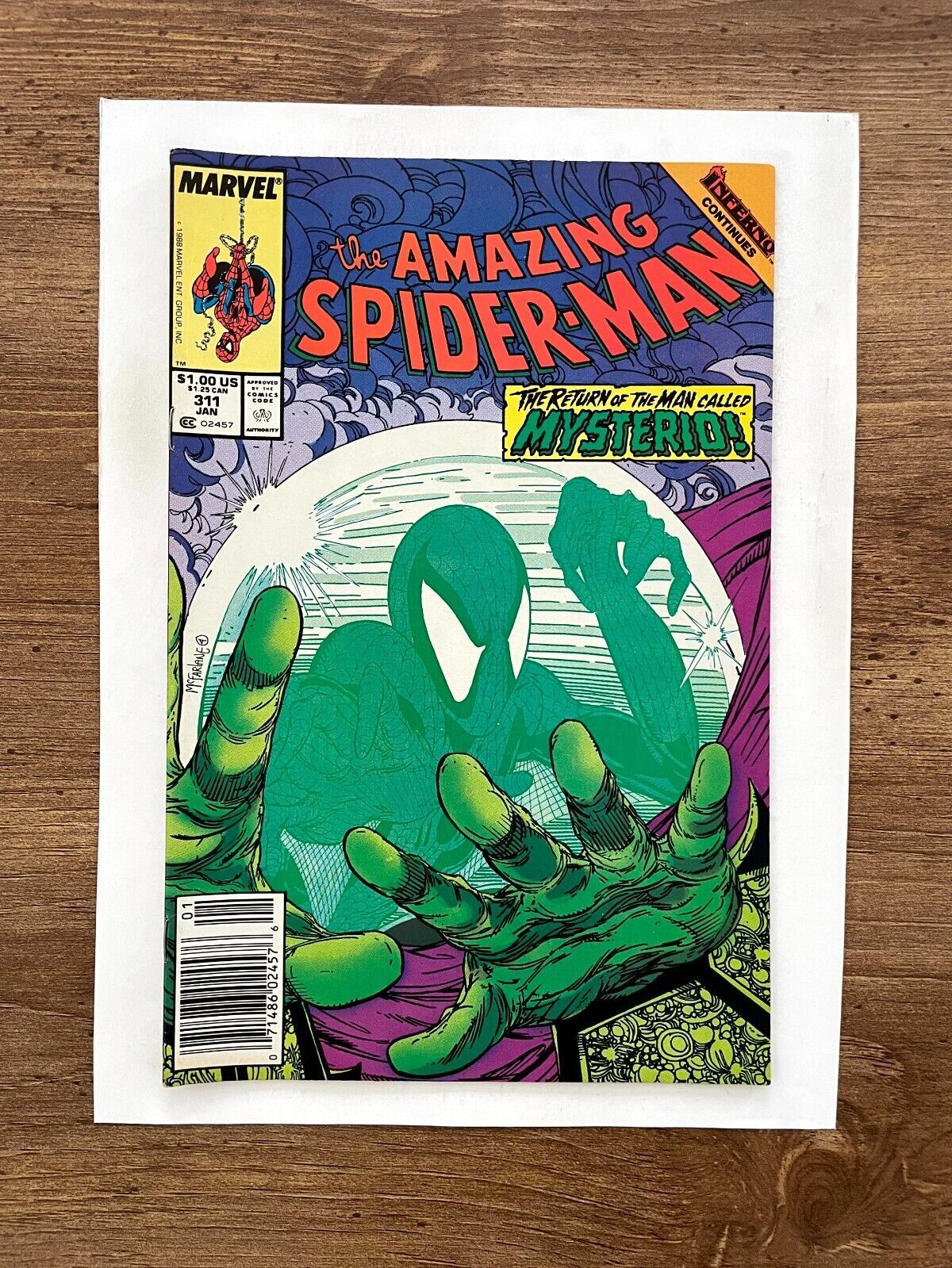 Amazing Spider-Man # 311 NM Marvel Comic Book Hob-Goblin Hulk Venom 7 ...