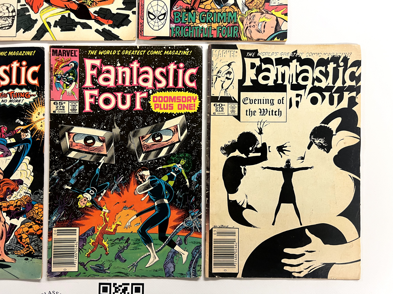 5 The Fantastic Four Marvel Comic Books #276 279 327 328 339 Spiderman ...