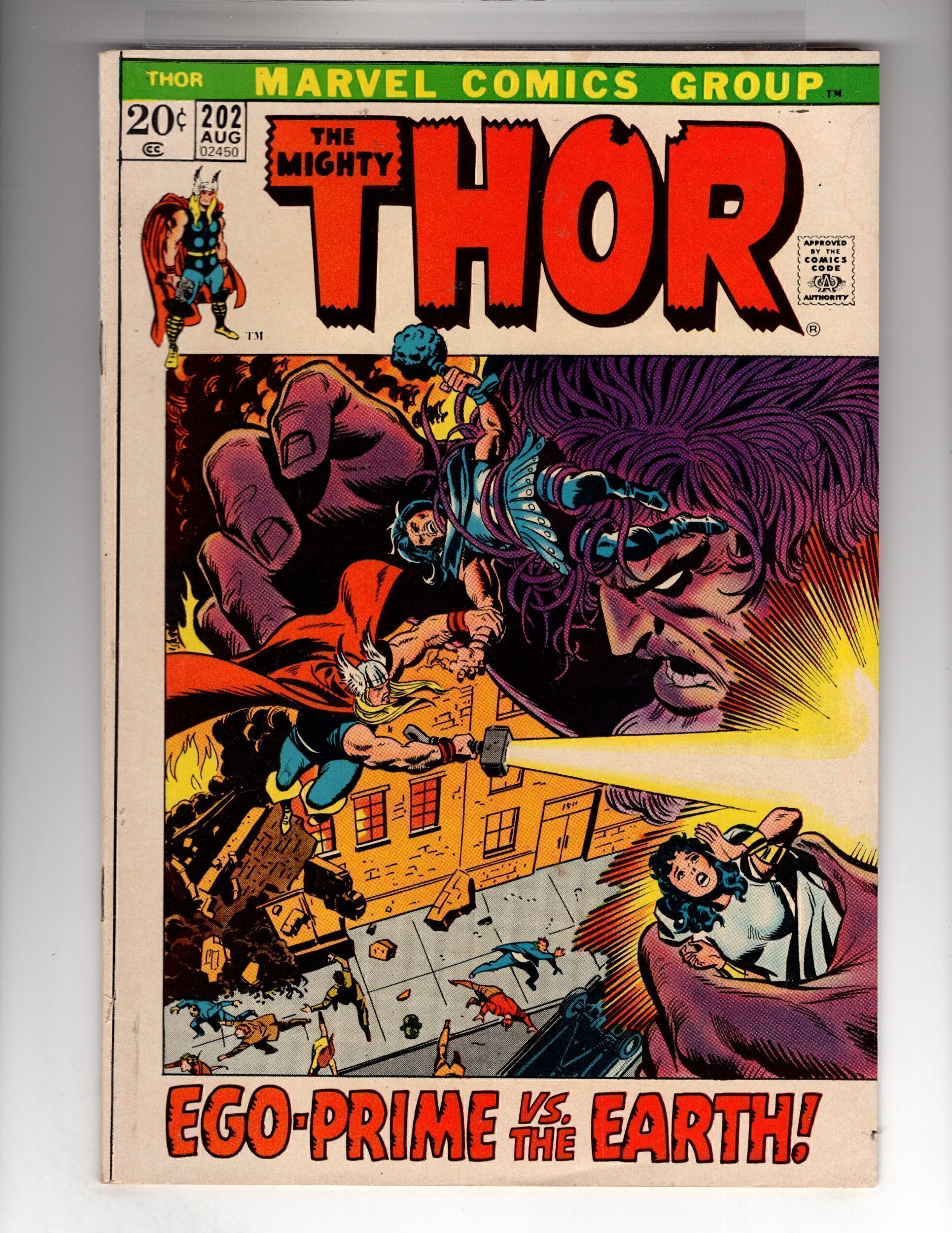 Thor #202 (1972) 1st Appearance of EGO! / ID#760 / A-6 | Comic Books ...