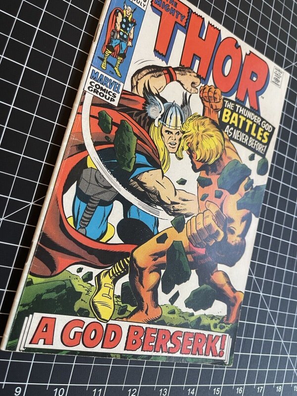 THOR #166 (1969) 2nd FULL App. HIM/Warlock! Classic Jack Kirby Cover ...