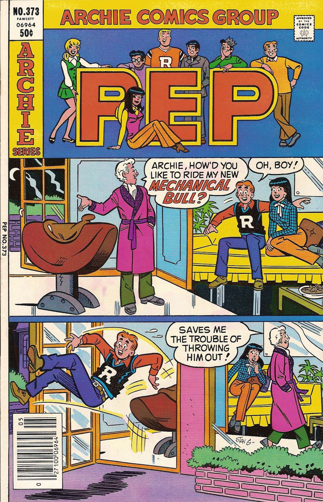 Pep #373 FN ; Archie | May 1981 Mechanical Bull Cover | Comic Books ...