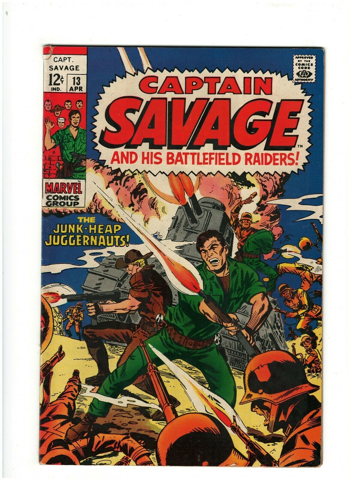 Capt. Savage and His Battlefield Raiders #13 VG/FN 5.0 Marvel 1969 ...