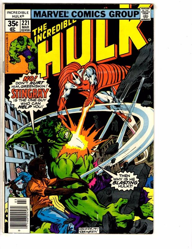 Lot Of 4 Incredible Hulk Marvel Comic Books # 221 222 223 224 Avengers ...