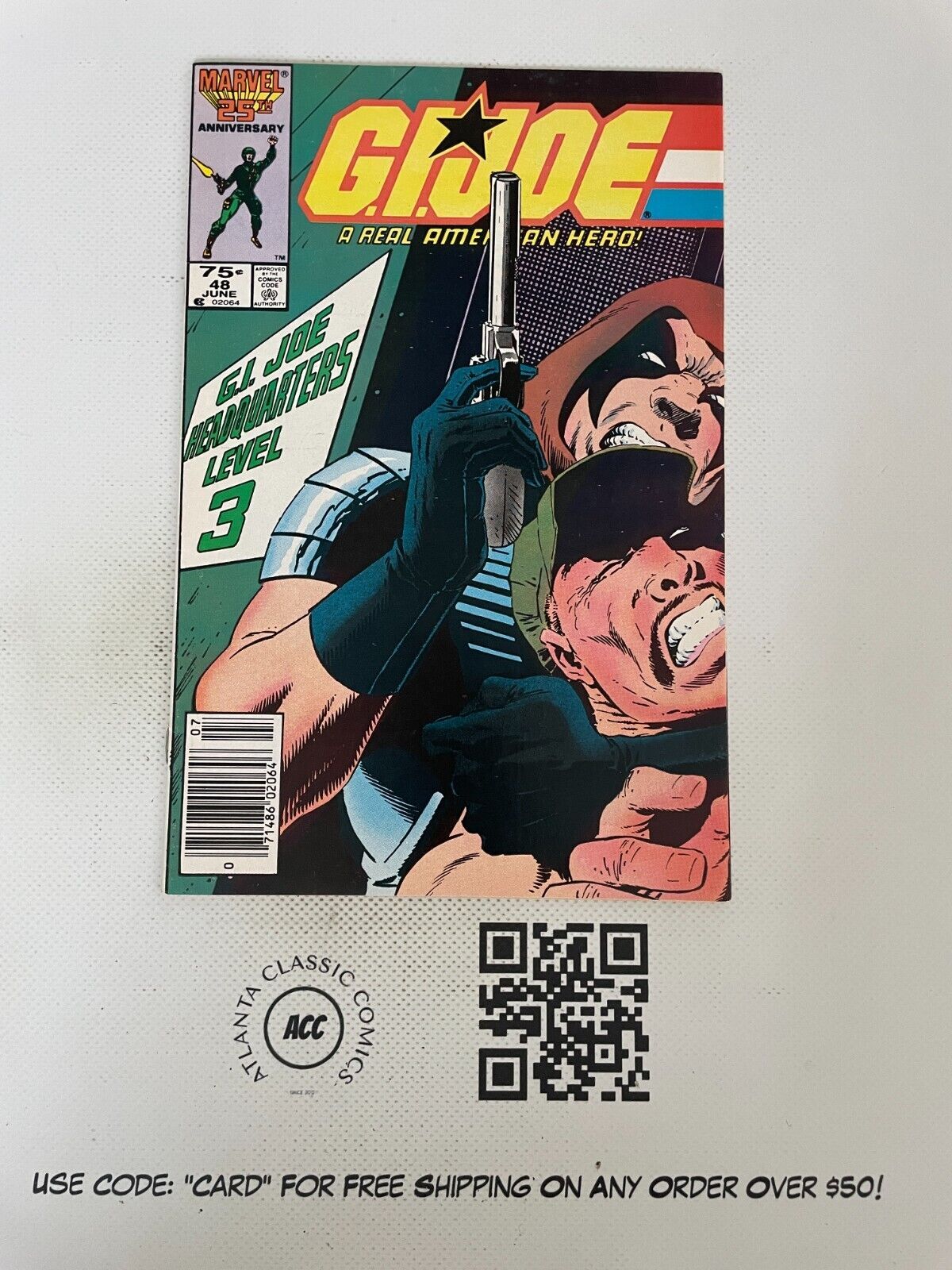 G.I. Joe # 48 NM Marvel Comic Book Duke Snake Eyes Cobra Duke Shadow 15 ...