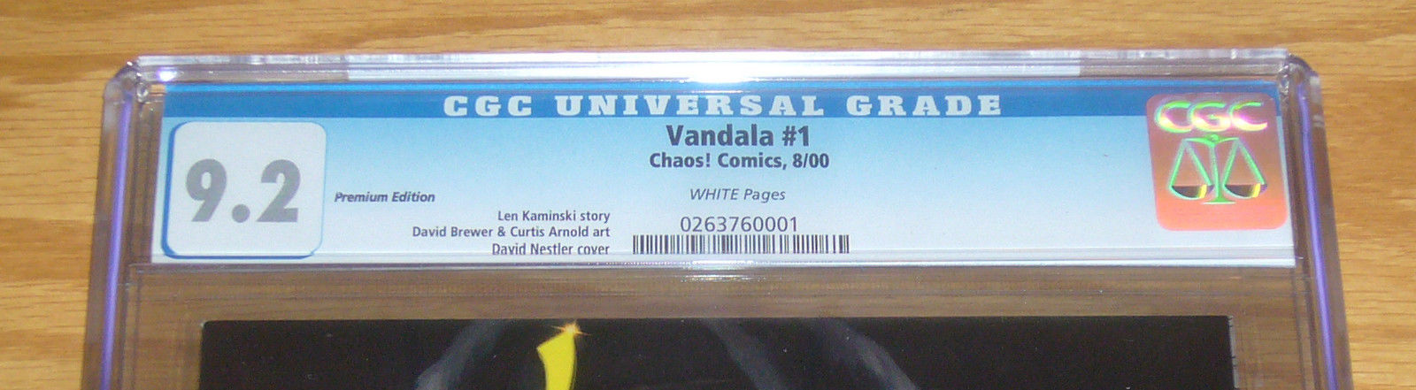 Vandala #1 CGC 9.2 premium edition variant limited to 3,000 david ...