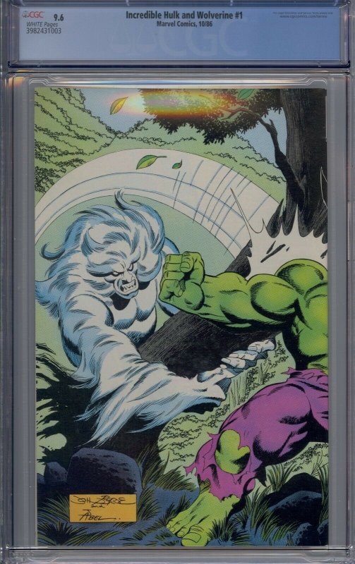 Incredible Hulk and Wolverine #1 CGC 9.6 Incredible Hulk #181 Reprint ...