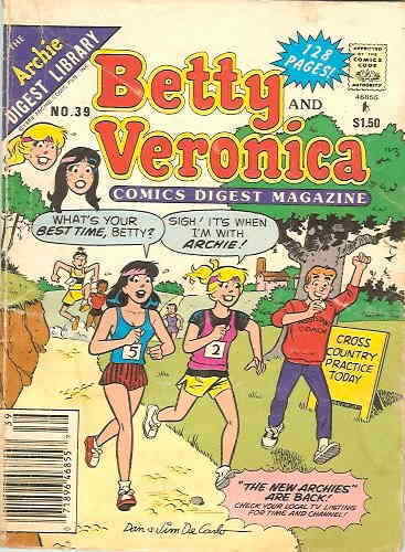 Betty and Veronica Comics Digest #39 FN; Archie | cross country - we ...
