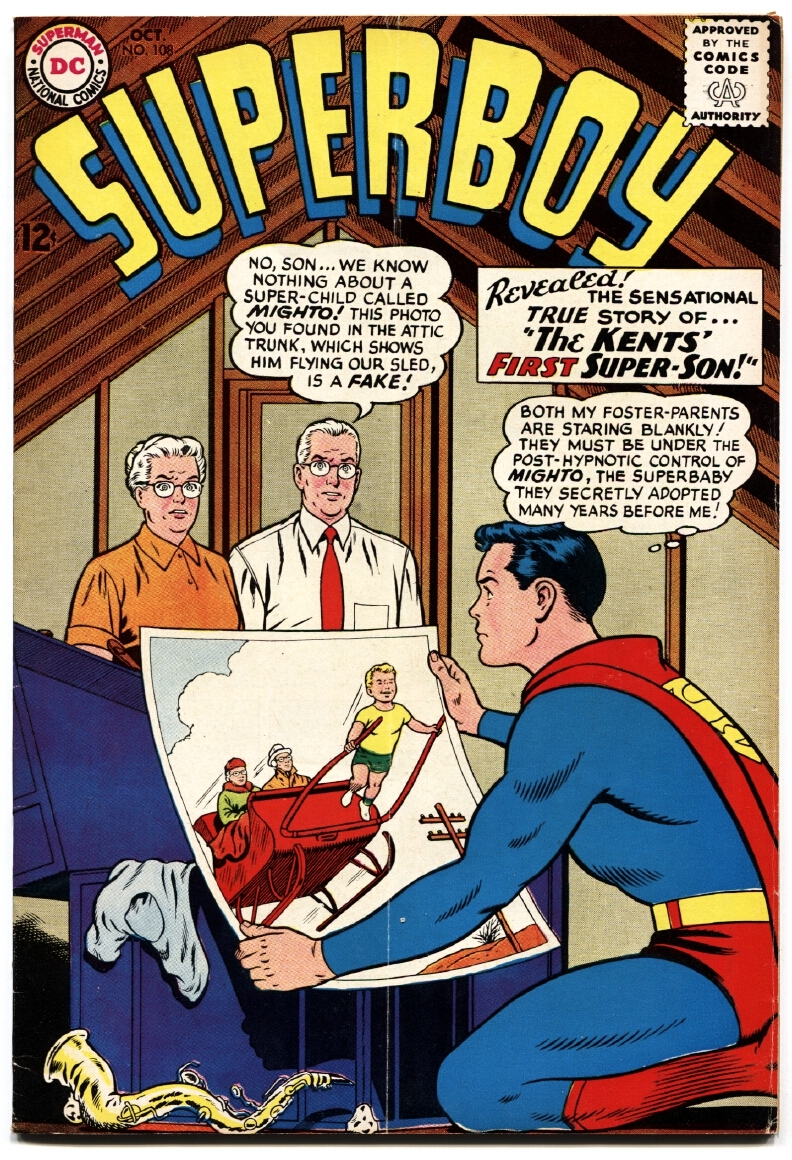 Superboy #108 1963-Dc Comics-Origin Issue Post Hypnotic Mind Control ...