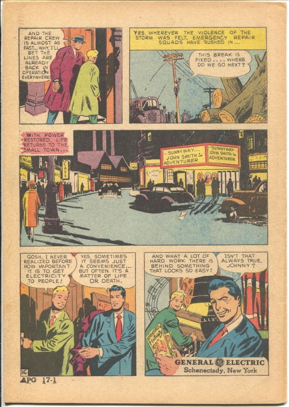 Adventures in Electricity #3 1946-GE-Network of Power-Mort Meskin-VG ...