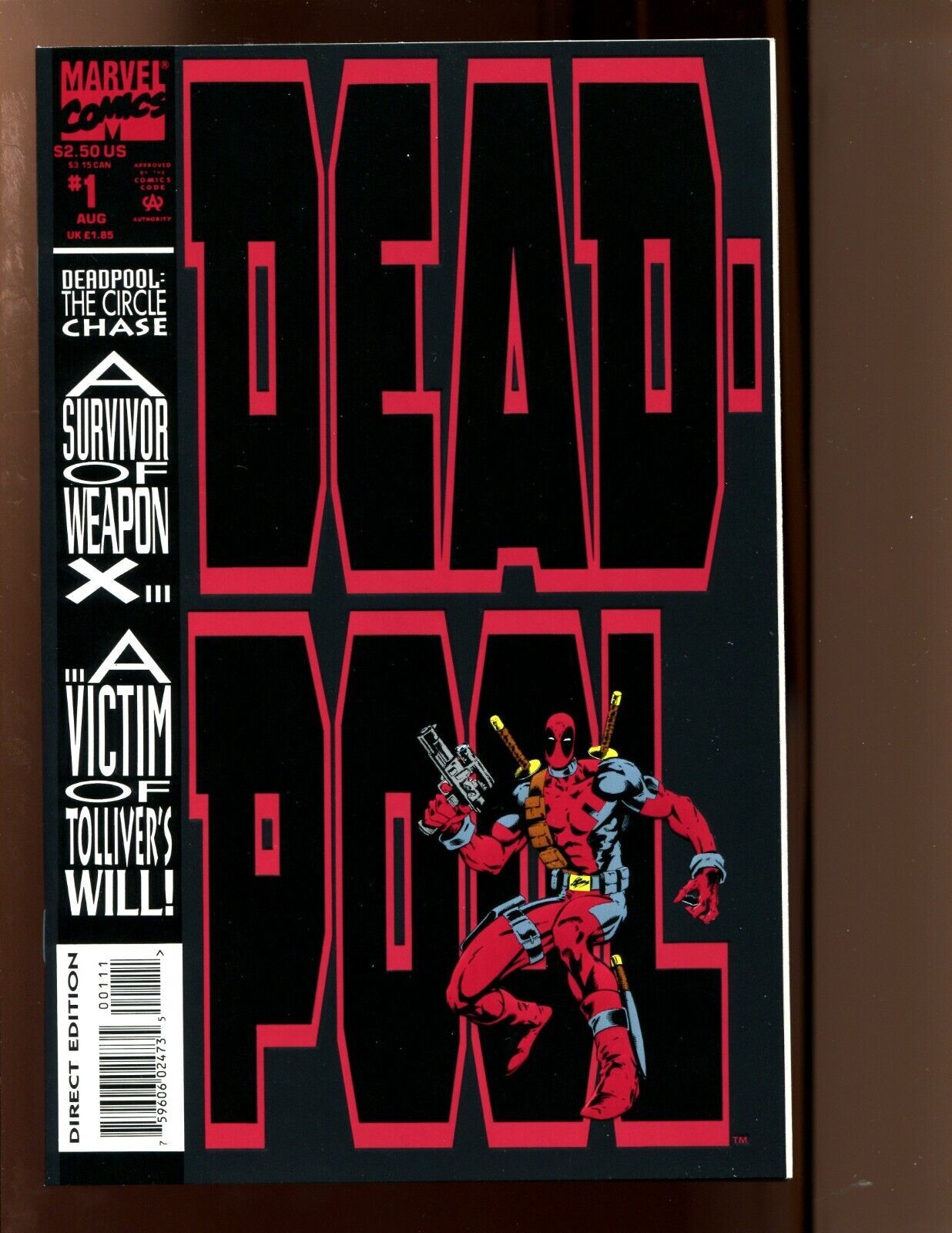 Deadpool: The Circle Chase #1-4 LOT - 1st. Solo Deadpool Comic (9.0/9.2 ...