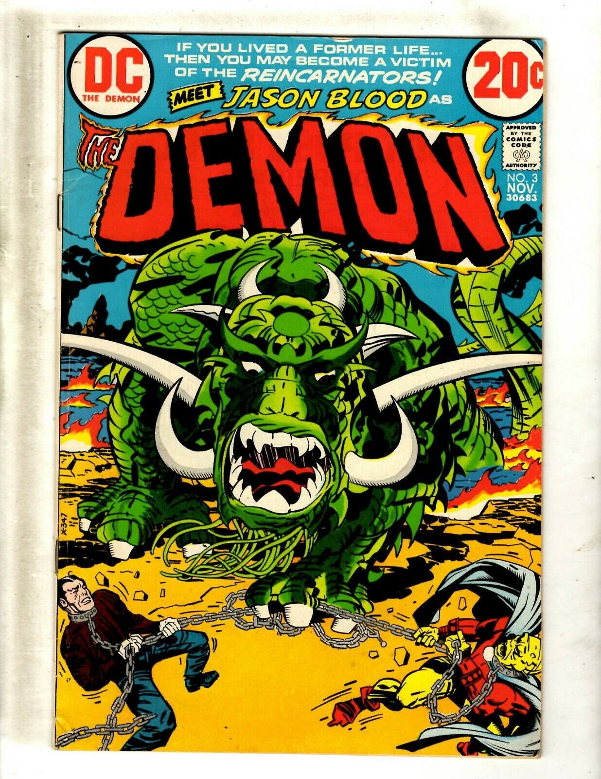 Demon # 2 FN DC Comic Book Jack Kirby Fourth World Etrigan Justice ...