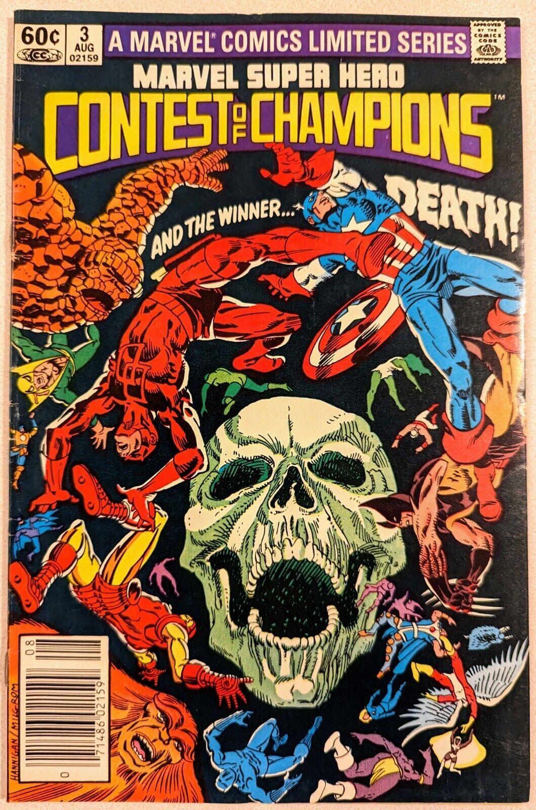 Contest of Champions #1-3 1982 Complete Set First Marvel Mini-Series ...