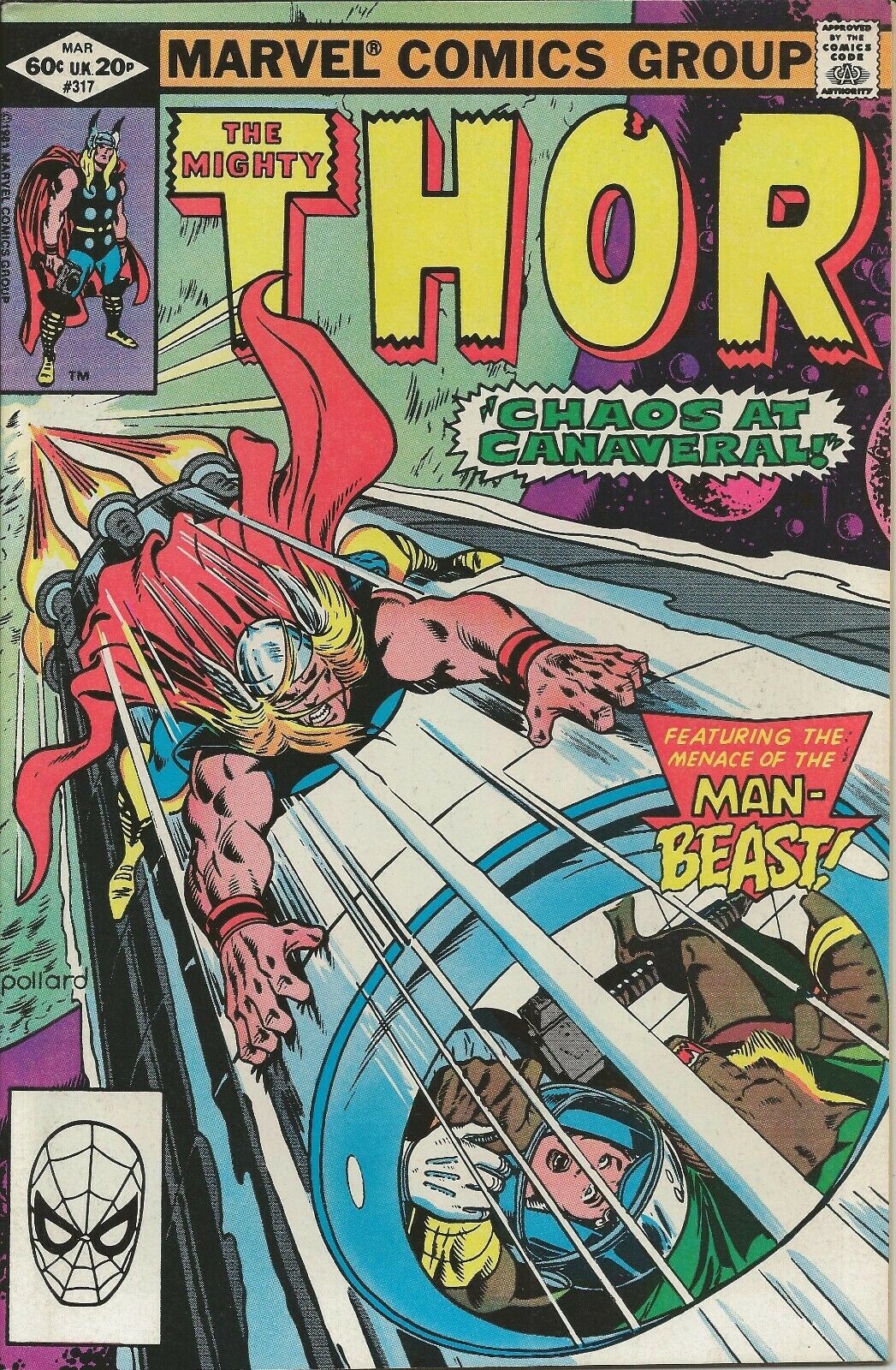 Thor #317 ORIGINAL Vintage 1982 Marvel Comics Man Beast | Comic Books ...