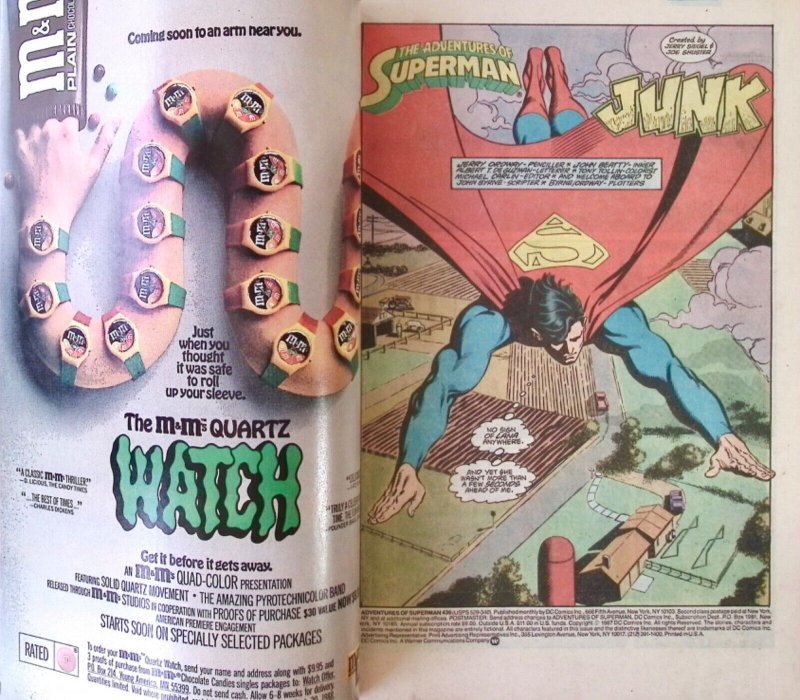 ADVENTURES OF SUPERMAN Comic Issue 436 — John Byrne — 1988 DC Universe ...