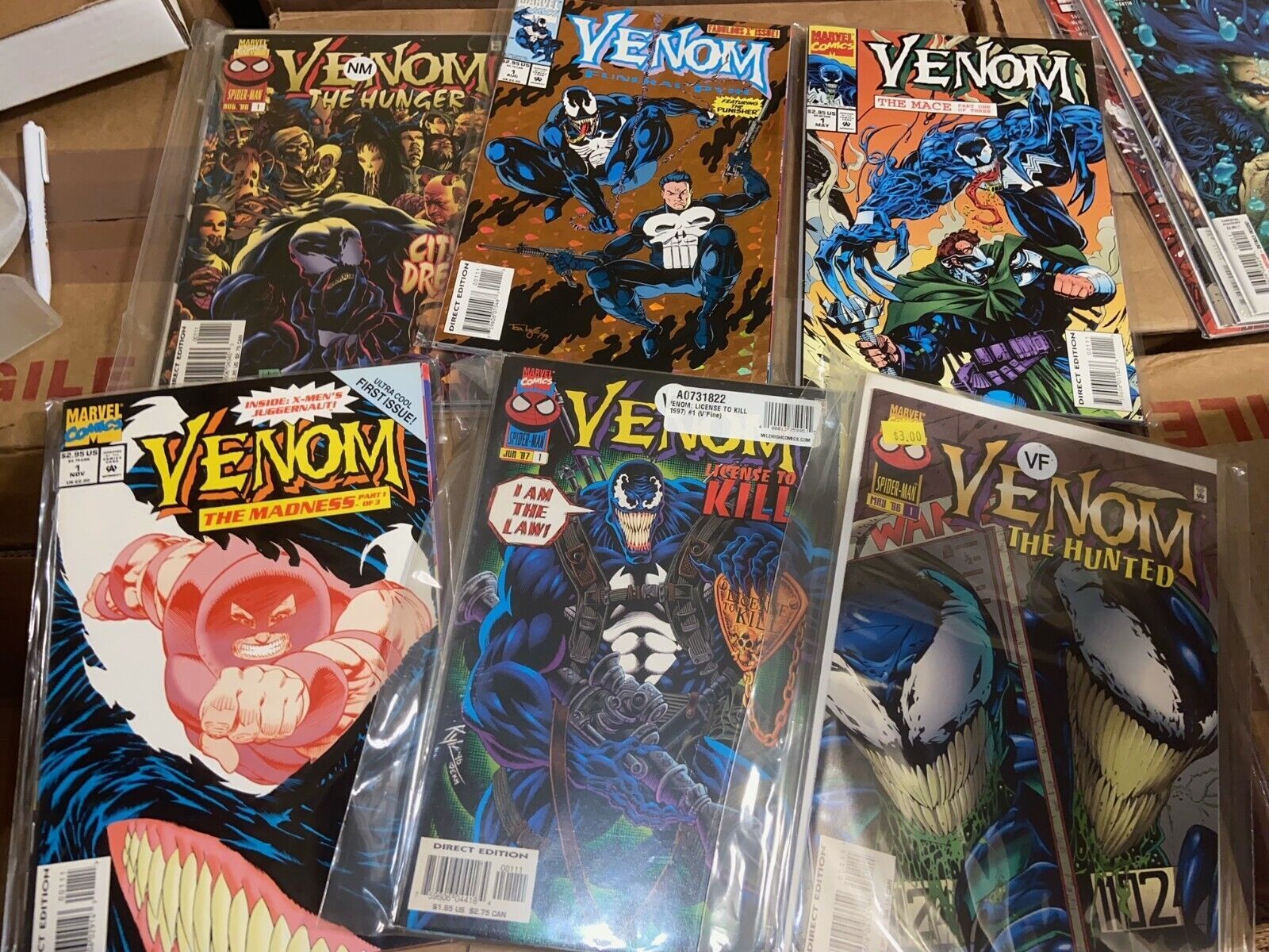 Huge Venom Mini Series Lot, Complete Sets the Mace, Hunger, Hunted 1-3 ...