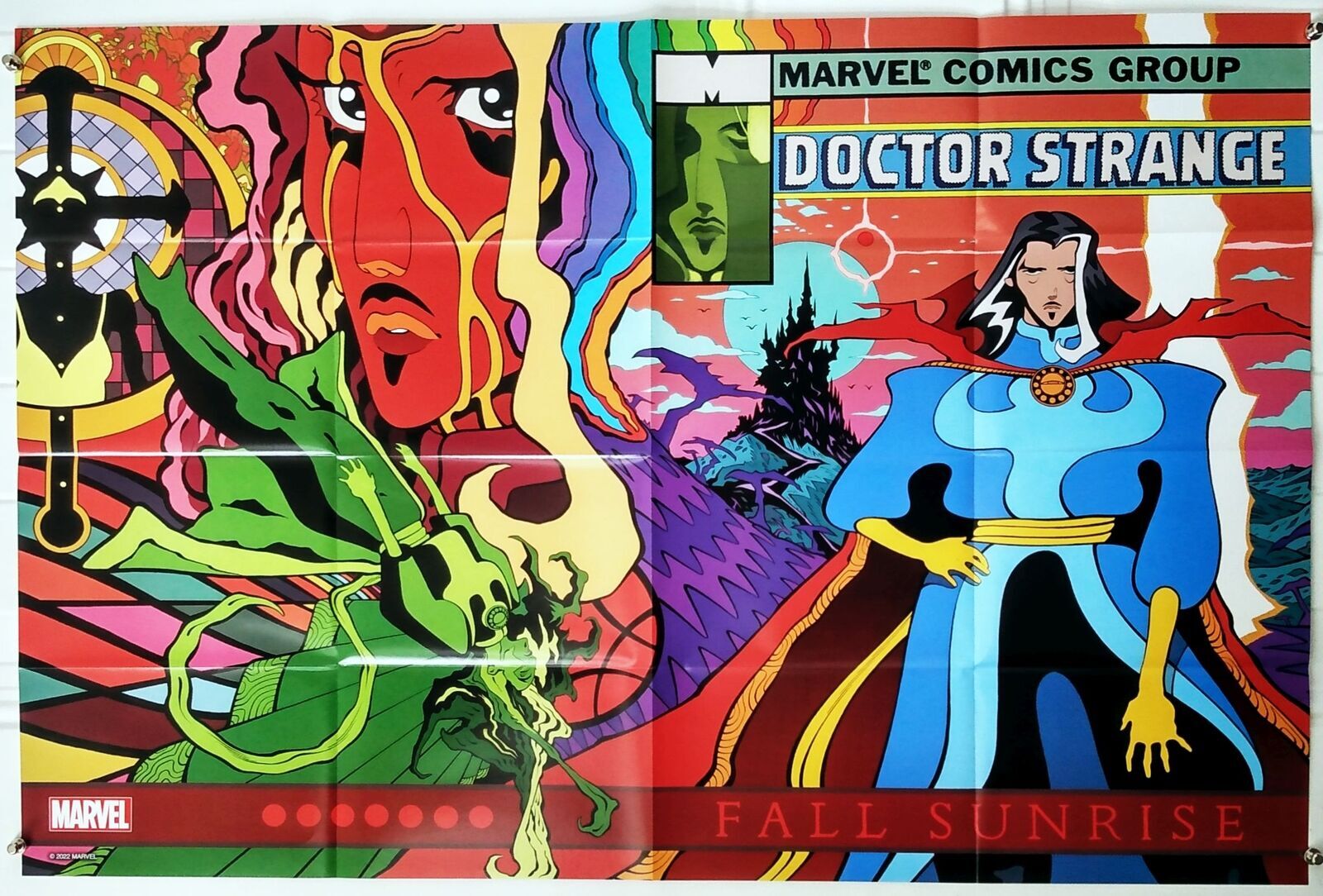 Doctor Strange Fall Sunrise Marvel 2022 Folded Promo Poster 24x36 New ...