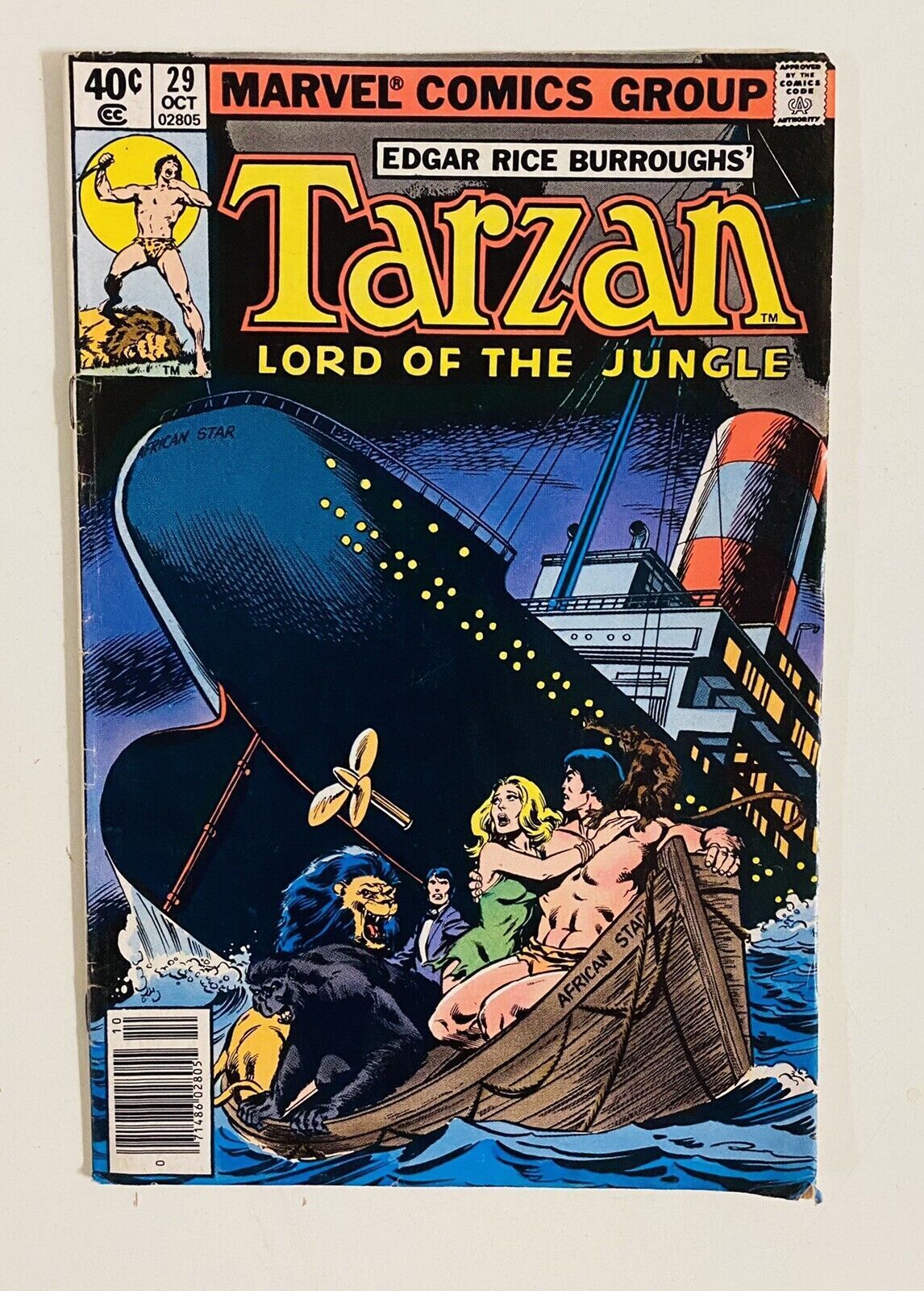 Lot x 3 Tarzan Lord Of The Jungle Marvel Comics 1978 John Buscema ...