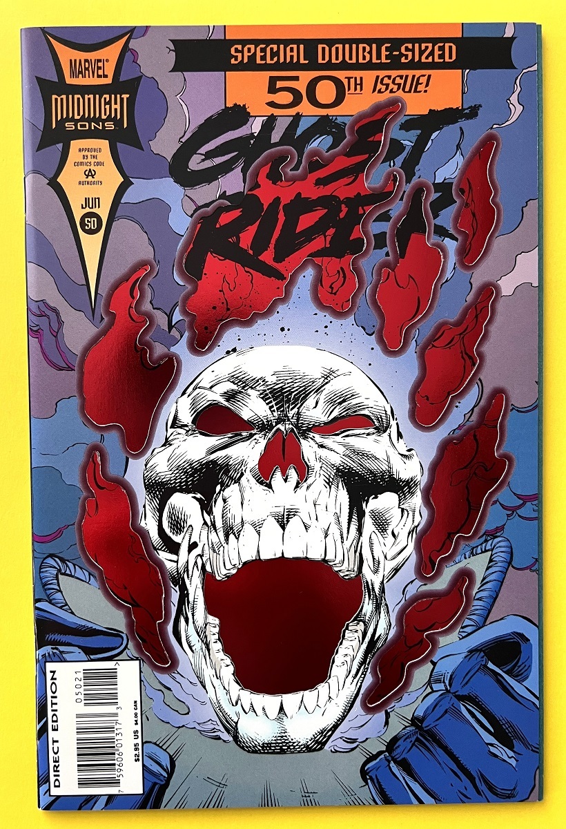 Ghost Rider 50 Die-Cut RED Foil Cover (1994) B4 | Comic Books - Modern ...