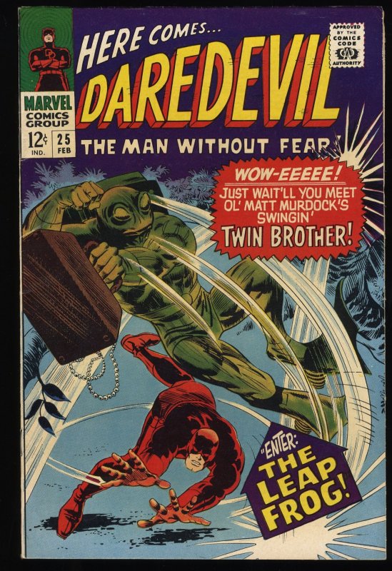 Daredevil #25 VF- 7.5 1st Appearance of Mike Murdock! Leap Frog ...